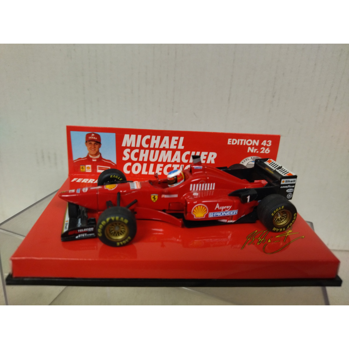 FERRARI F310 1996 MICHAEL SCHUMACHER COLLECTION No,26 1:43 MINICHAMPS - BCN STOCK CARS