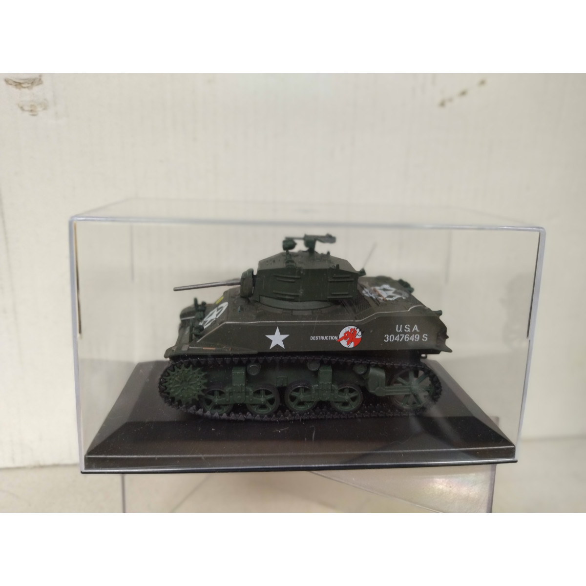 M5 A1 1944 LIGHT TANK 37TH TANK BAT USA WW 2 1:43 ALTAYA IXO CAJA NO ...