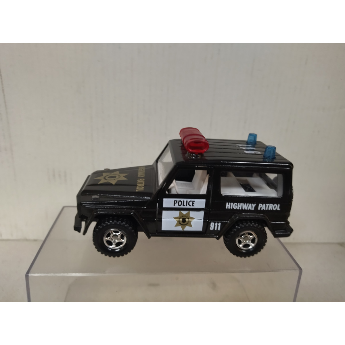 MERCEDES-BENZ 230 GE POLICE HIGHWAY PATROL 1:34 MAJORETTE SUPER MAXI ...