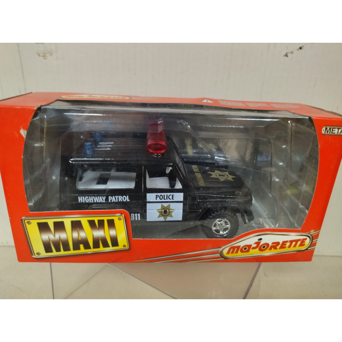 MERCEDES-BENZ 230 GE POLICE HIGHWAY PATROL 1:34 MAJORETTE SUPER MAXI ...