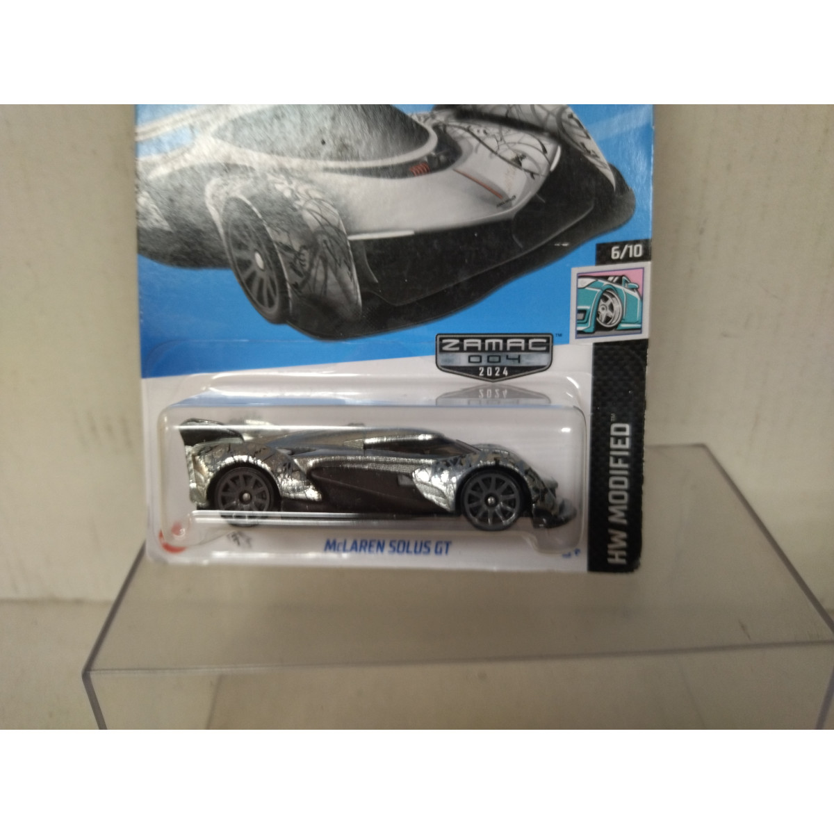 MCLAREN SOLUS GT SILVER 6/10 MODIFIED 1:64 HOT WHEELS USA CARD - BCN ...
