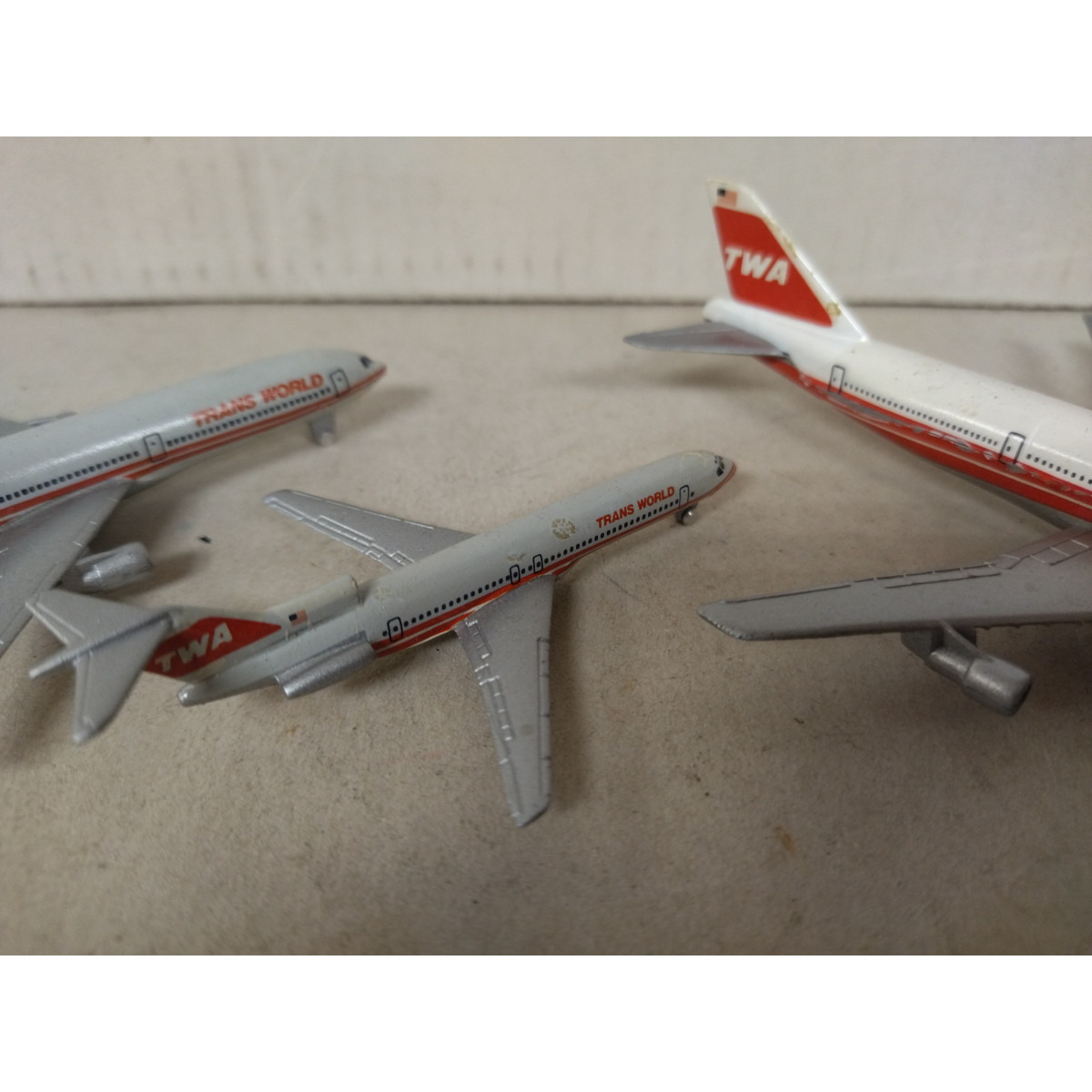 BOEING 727+ BOEING 747 + BOEING 767 + LOCKHEED L-1011 TWA 1:600 SCHABAK ...