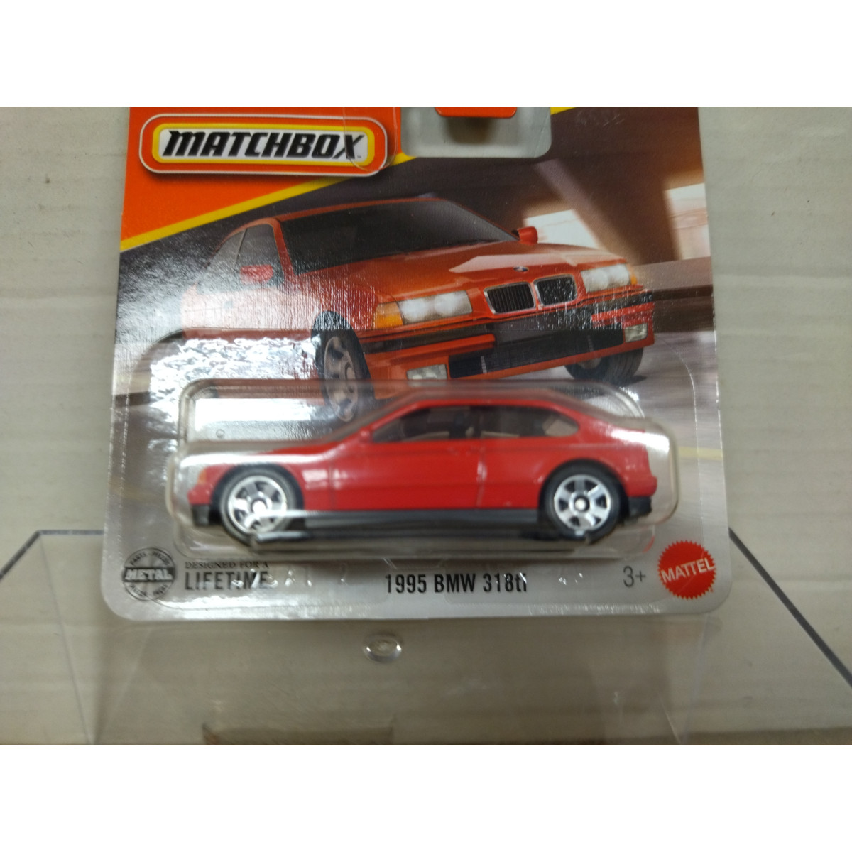 BMW E36 318 Ti 1995 RED 05/125 1:64 MATCHBOX - BCN STOCK CARS