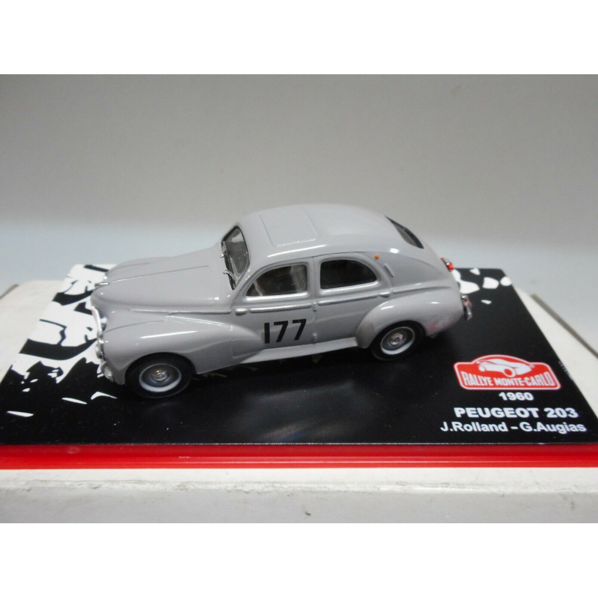 PEUGEOT 203 RALLY MONTE CARLO 1960 ROLLAND ALTAYA IXO 1/43 - BCN STOCK CARS