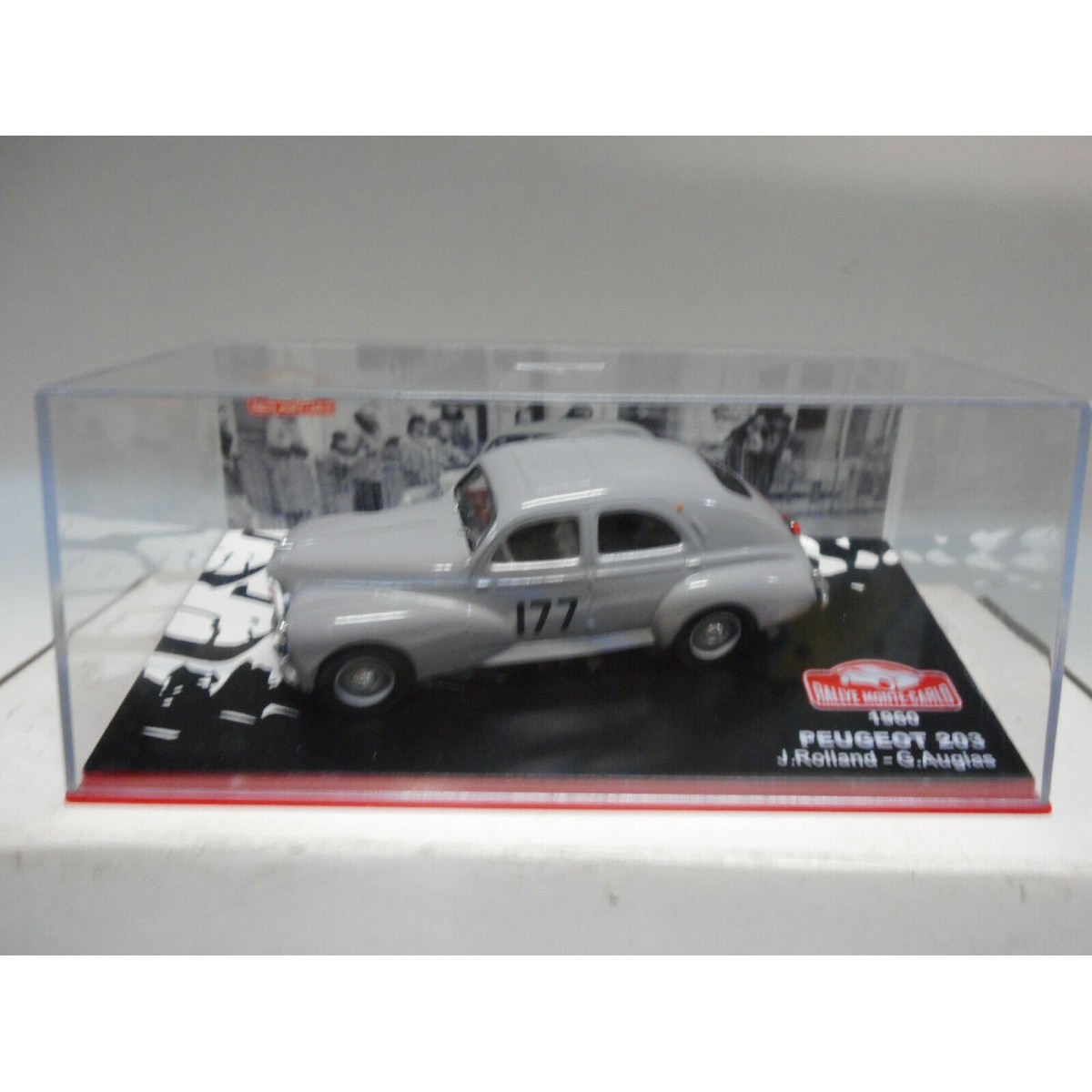 PEUGEOT 203 RALLY MONTE CARLO 1960 ROLLAND ALTAYA IXO 1/43 - BCN STOCK CARS