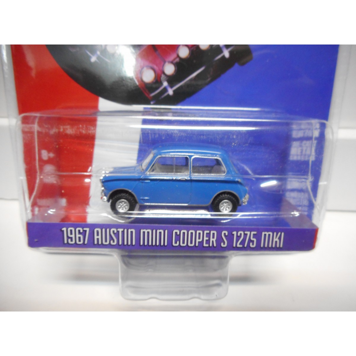 AUSTIN MINI COOPER 1967 WHITE,BLUE,RED ITALIAN JOB GREENLIGHT 1:64 ...