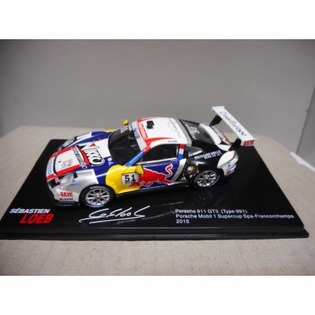 PORSCHE 911 GT3 (991) SUPERCUP SPA 2015 LOEB ALTAYA IXO 1:43 - BCN ...