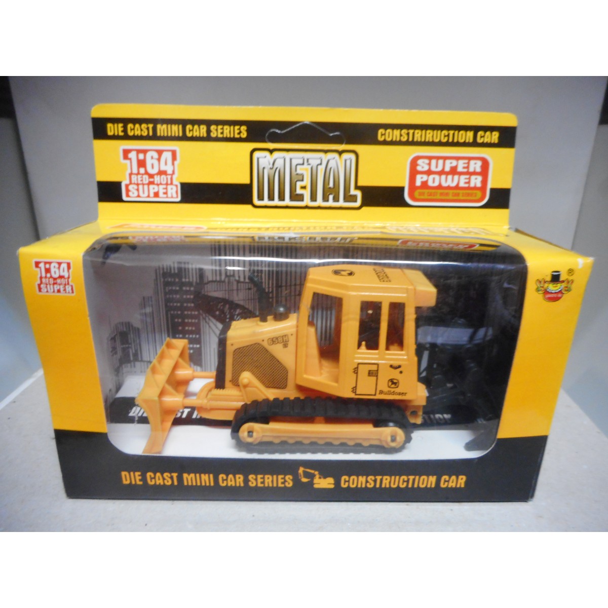 BULLDOZER CONSTRUCTION DIECAST/PLASTIC CAR 1:64 SUPER POWER - BCN STOCK ...