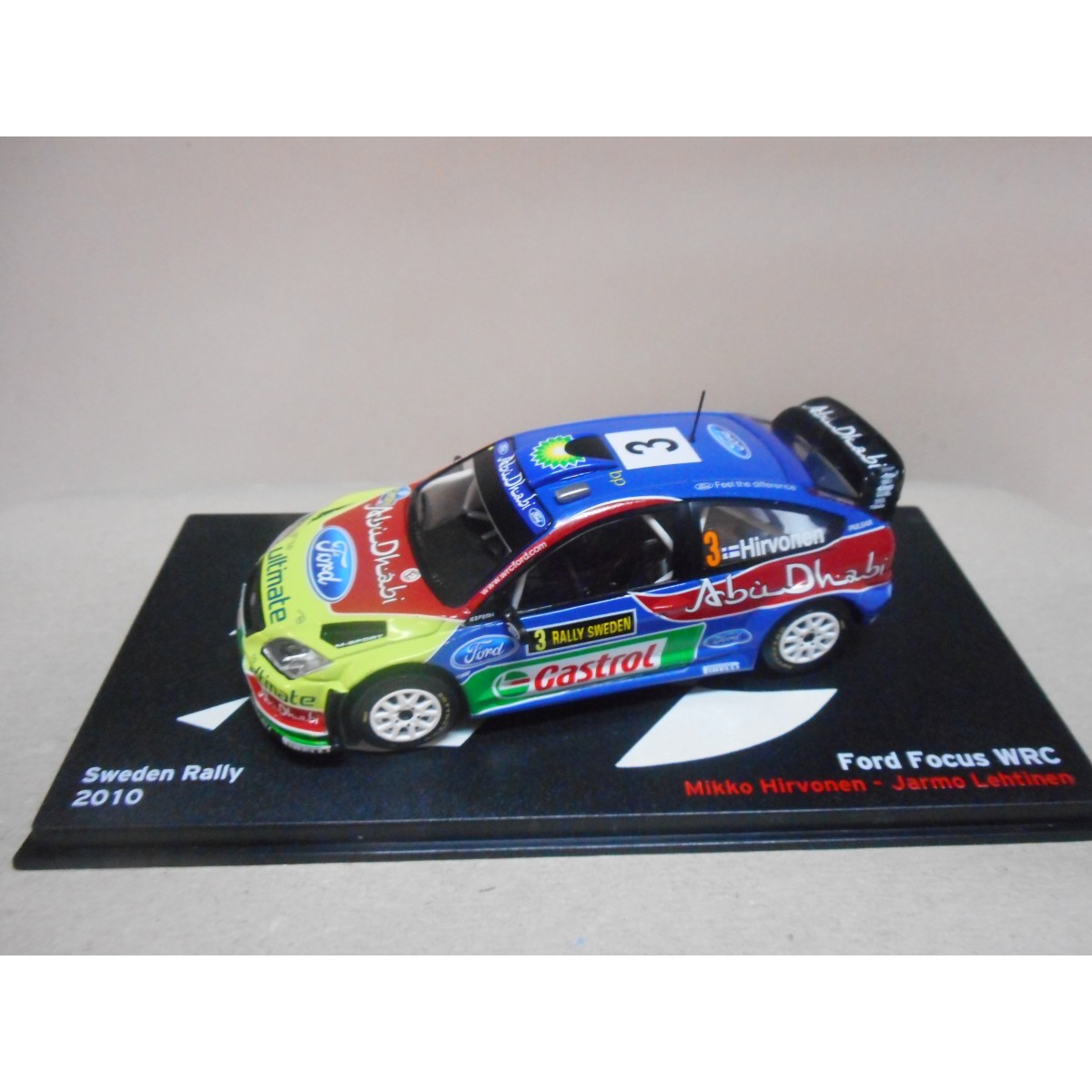 FORD FOCUS WRC RALLY SWEDEN 2010 HIRVONEN ALTAYA IXO 1:43 - BCN STOCK CARS