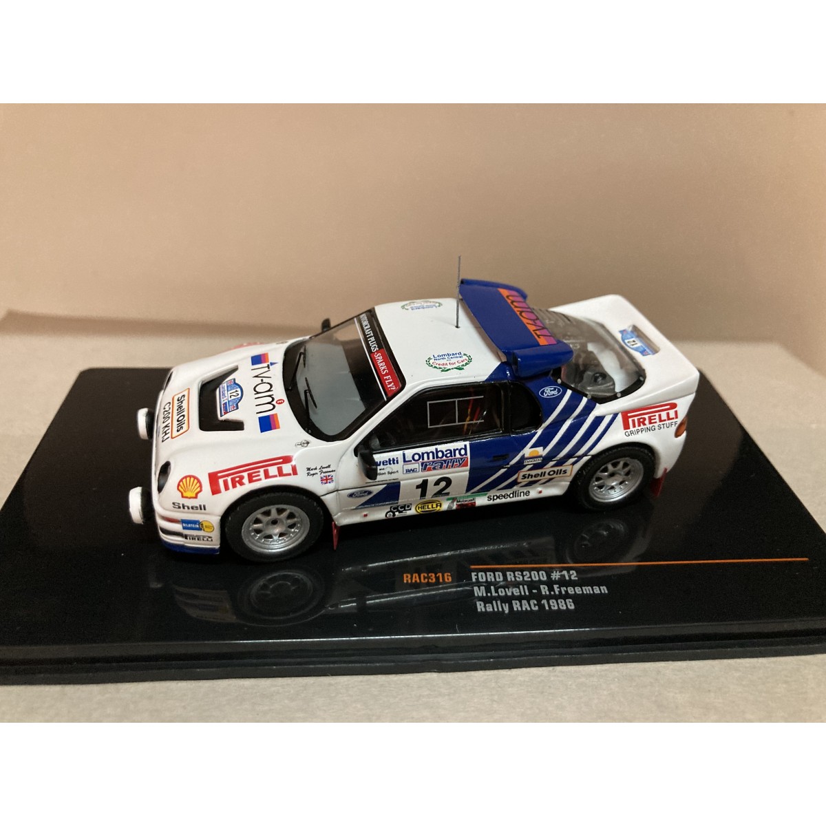 FORD RS200 RALLY RAC 1986 M.LOVELL IXO RAC316 - BCN STOCK CARS