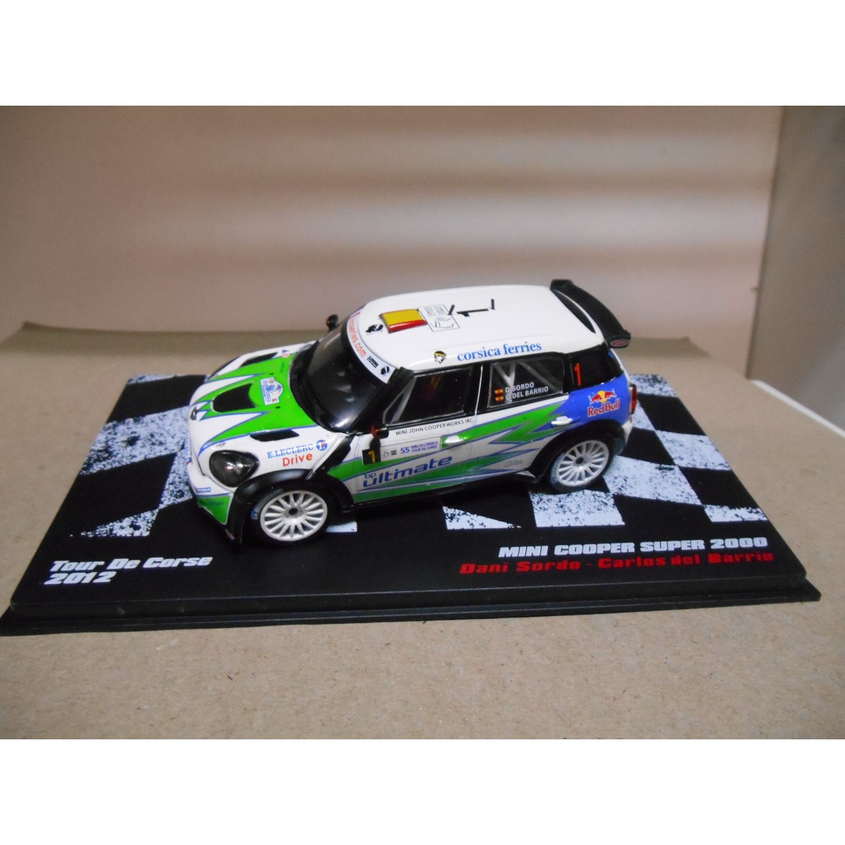 MINI COOPER S2000 RALLY TOUR DE CORSE 2012 DANI SORDO 1:43 ALTAYA IXO ...