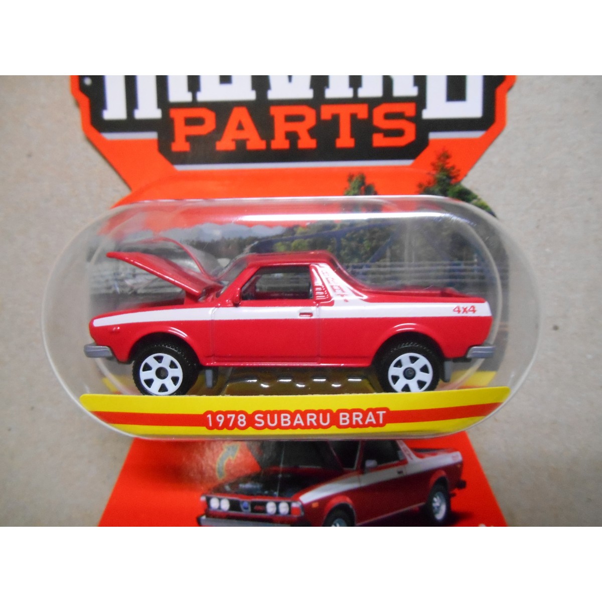 MOVING PARTS SUBARU BRAT 1978 1:64 MATCHBOX - BCN STOCK CARS