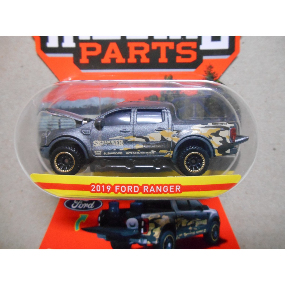 FORD RANGER 2019 SKYJACKER MOVING PARTS 1:64 MATCHBOX - BCN STOCK CARS