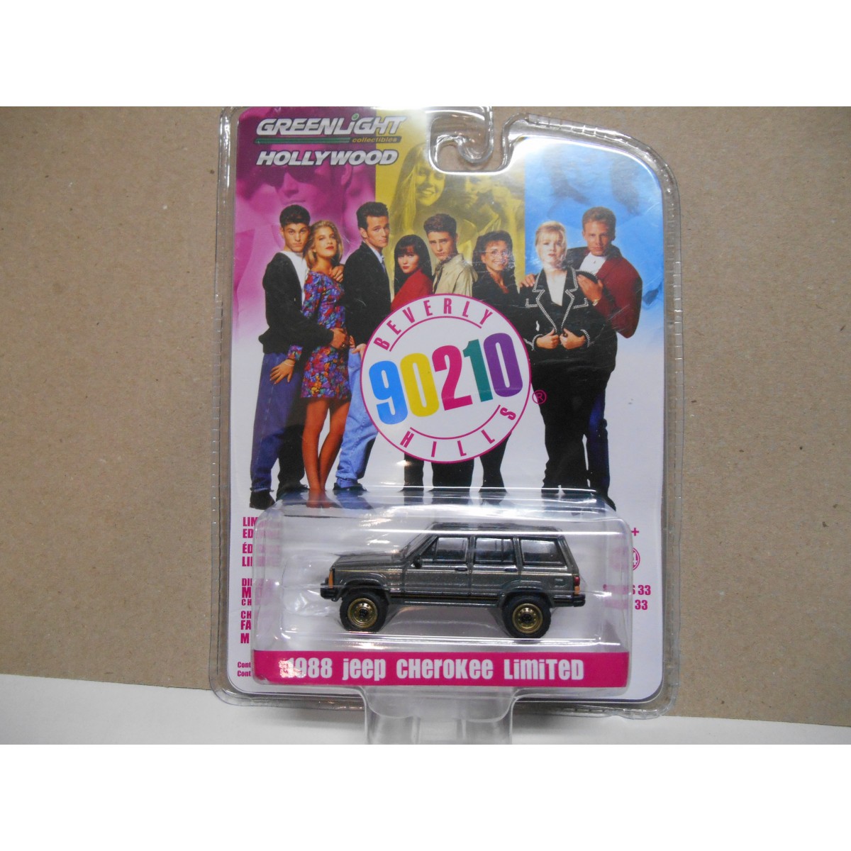 HOLLYWOOD BEVERLY HILLS 90210 1988 JEEP CHEROKEE 1:64 GREENLIGHT - BCN ...