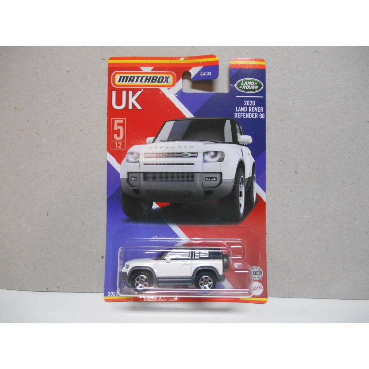 LAND ROVER DEFENDER 90 WHITE BEST OF UK 2020 1:64 MATCHBOX - BCN STOCK CARS