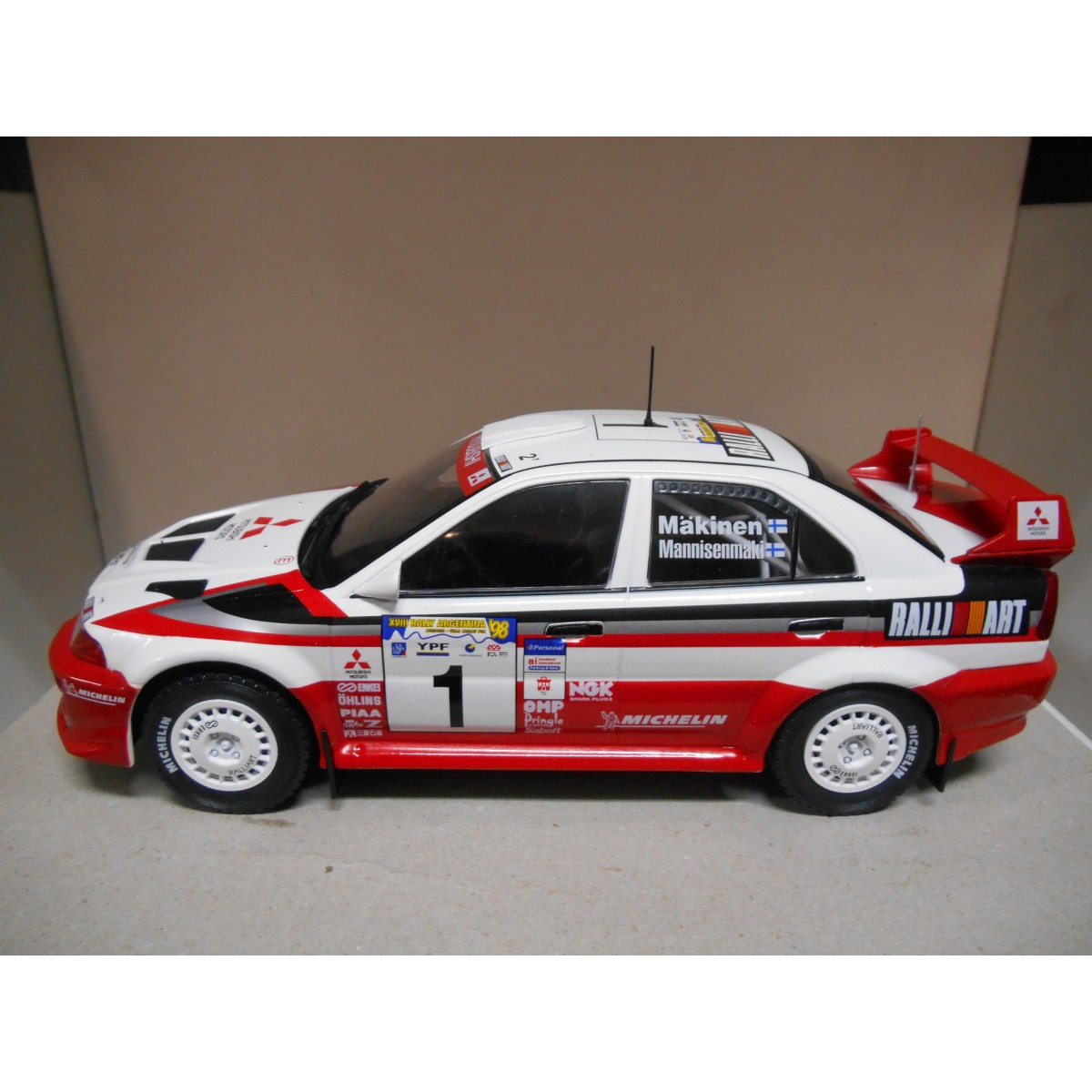 MITSUBISHI LANCER EVO V RALLY ARGENTINA 1998 MAKINEN 1:18 ALTAYA IXO ...