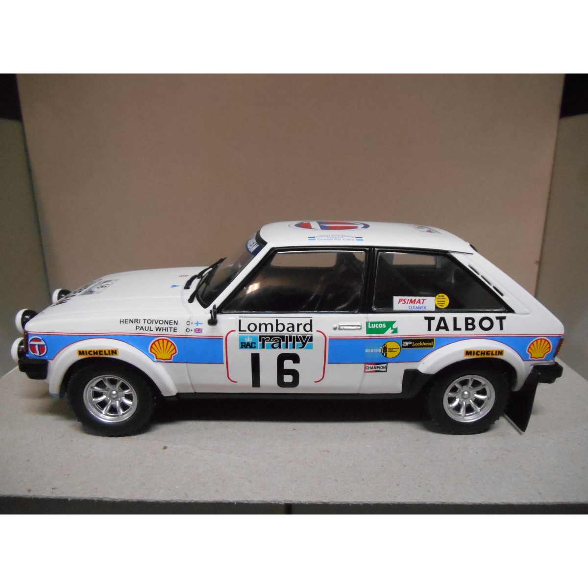 TALBOT LOTUS SUNBEAM RALLY RAC 1980 TOIVONEN 1:18 ALTAYA IXO - BCN ...