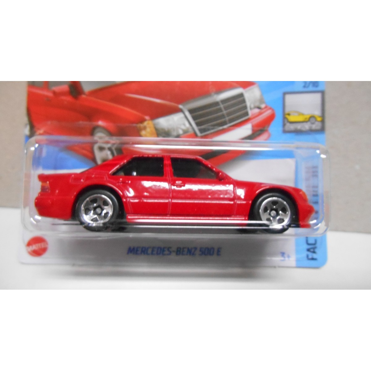 MERCEDES-BENZ 500 E RED 1:64 HOT WHEELS - BCN STOCK CARS