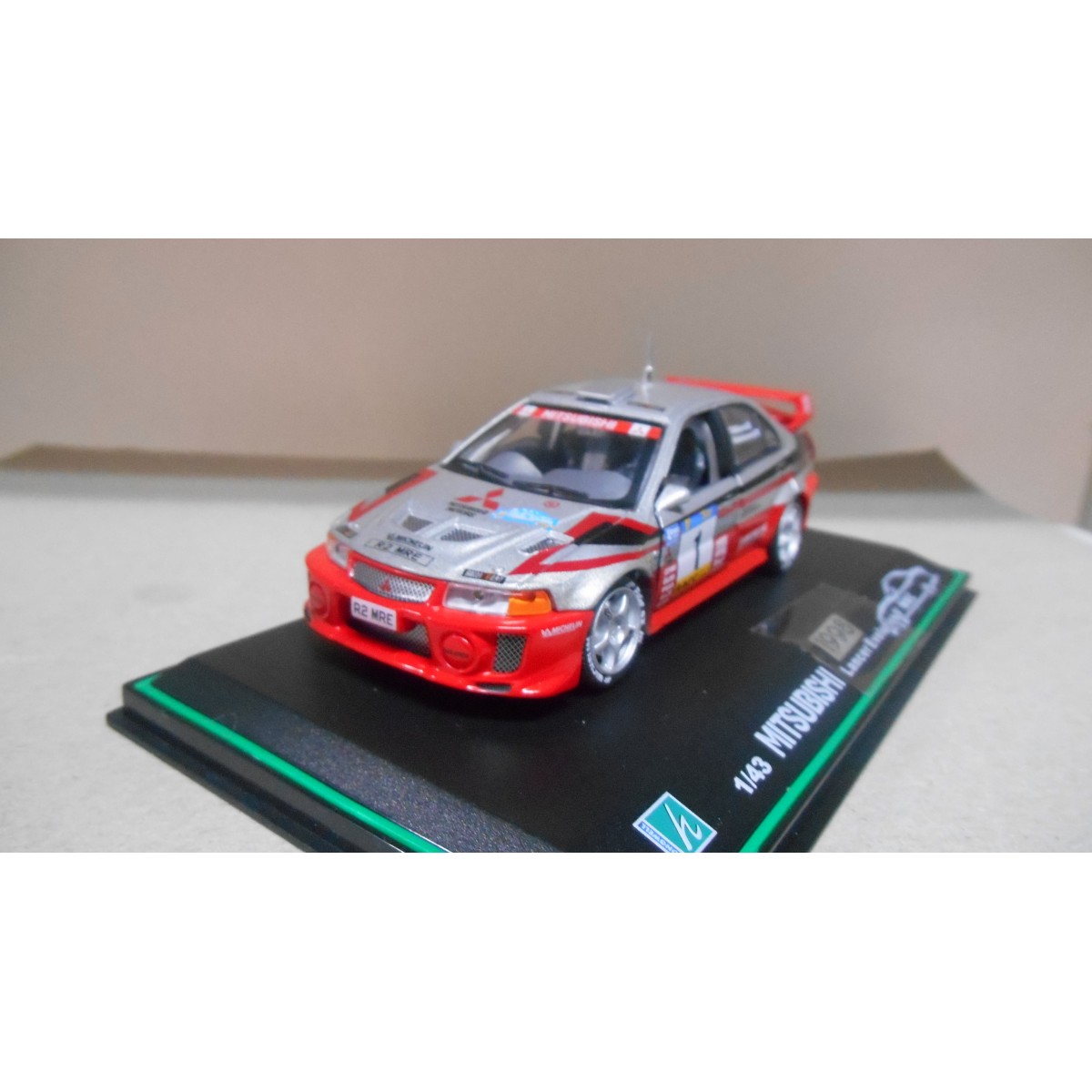 MITSUBISHI LANCER EVO V WRC RALLY CATALUÑA 1998 MAKINEN 1:43 HONGWELL ...
