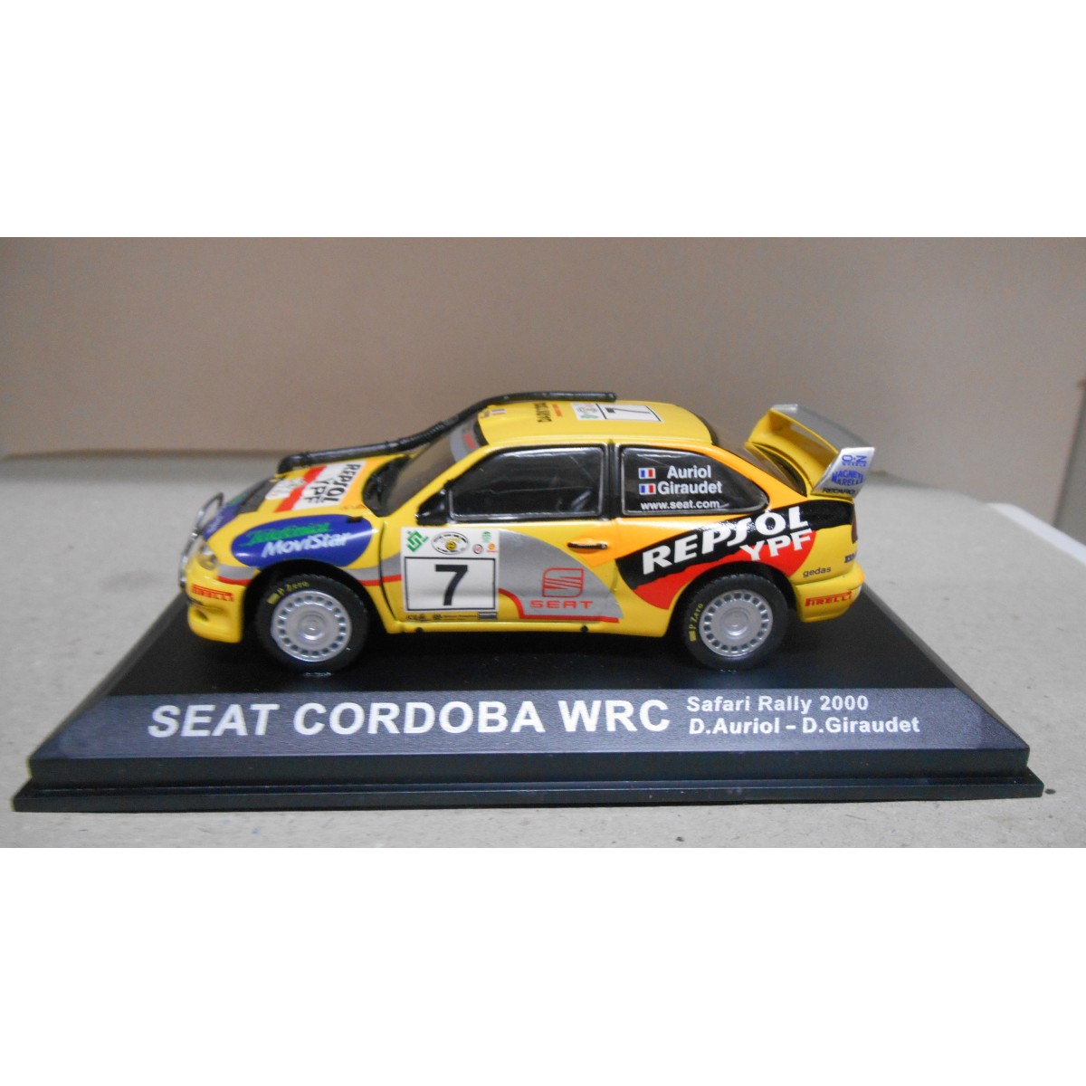 SEAT CORDOBA WRC RALLY SAFARI 2000 AURIOL 1:43 ALTAYA IXO - BCN STOCK CARS