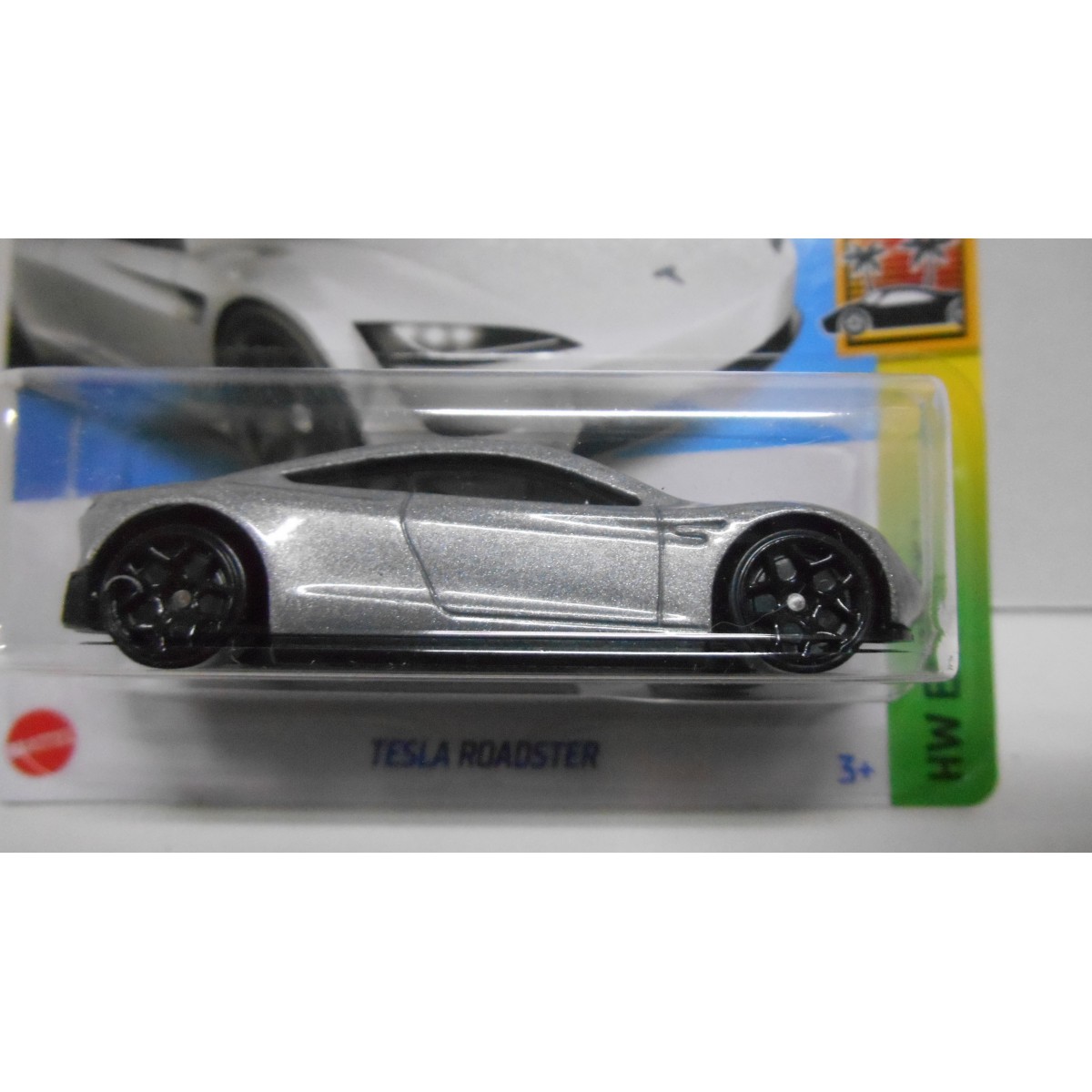 TESLA ROADSTER SILVER 1/10 EXOTICS 1:64 HOT WHEELS - BCN STOCK CARS
