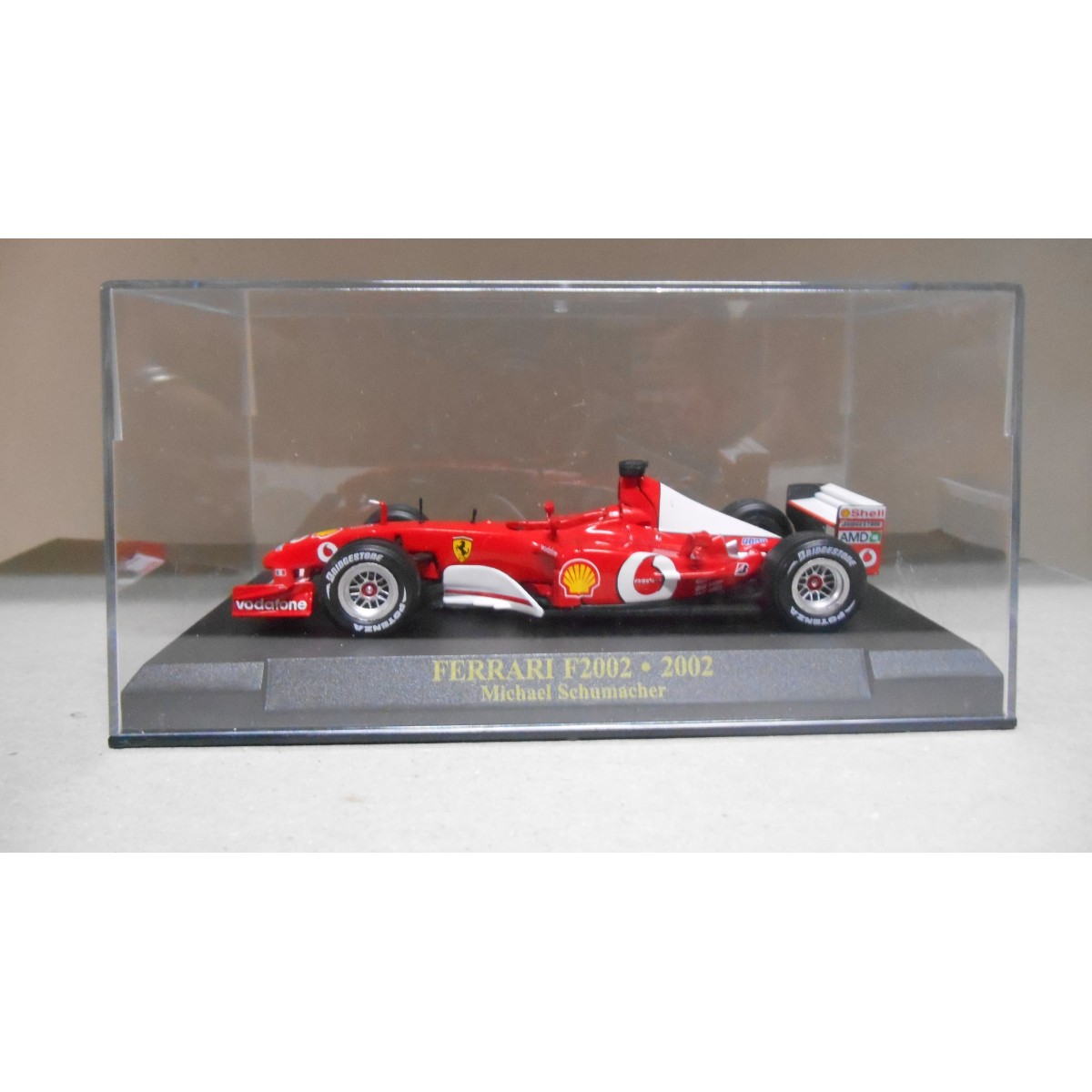 FERRARI F2002 2002 M.SCHUMACHER FORMULA F1 1:43 IXO ALTAYA HARD BOX EX ...