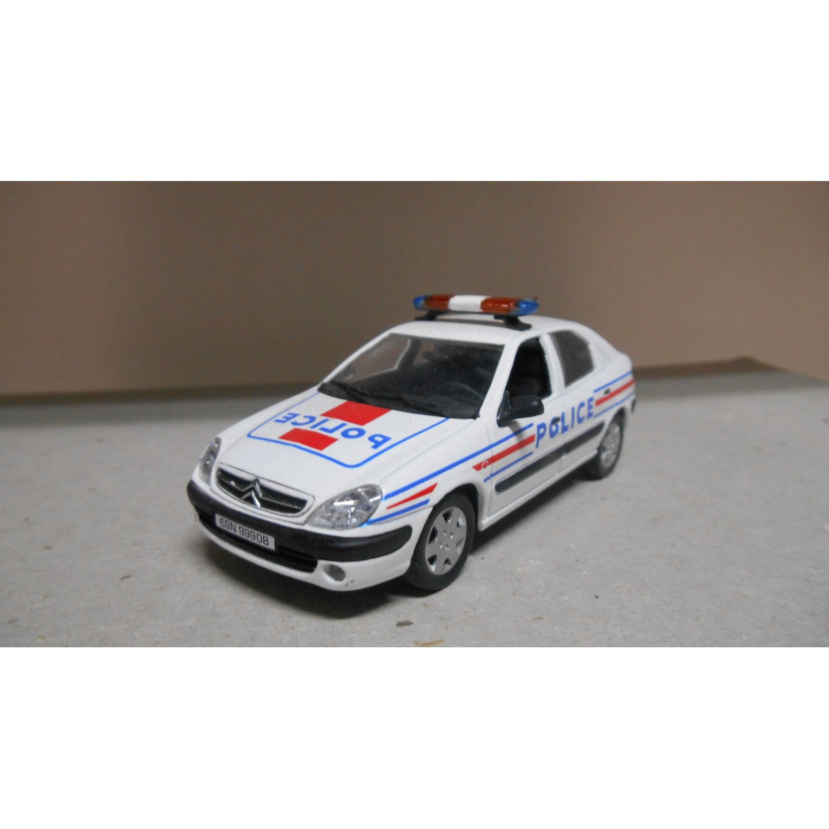 CITROEN XSARA 2004 POLICE 1:43 HACHETTE NOREV RETRO DCHA ROTO/V FOTO ...