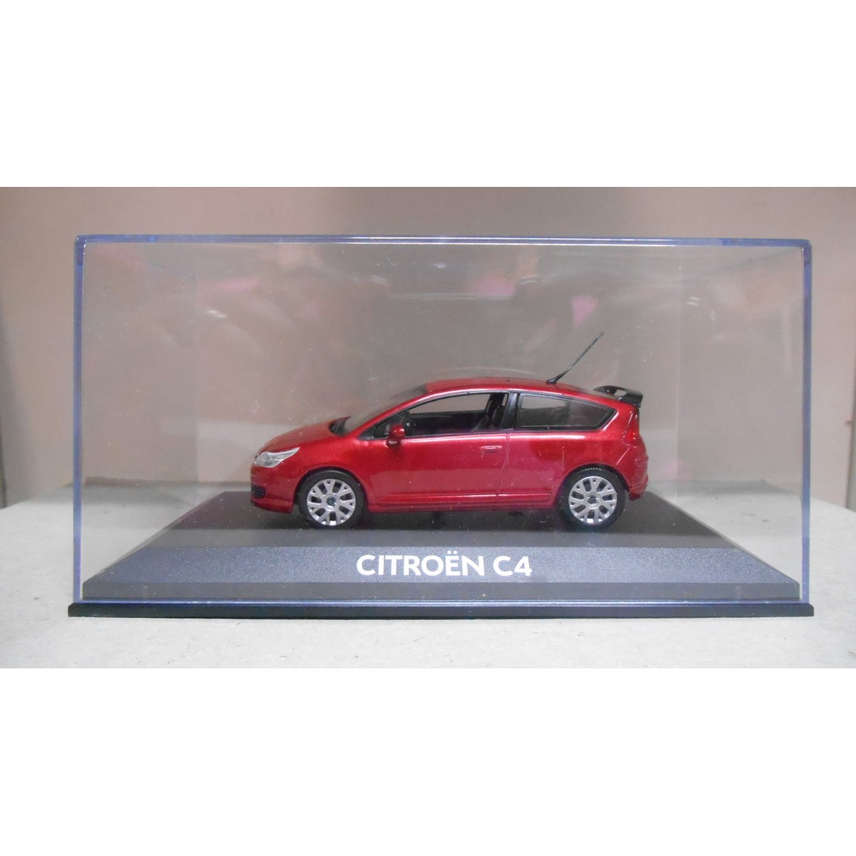 CITROEN C4 3P COUPE 2004-2010 RED 1:43 DEALER NOREV - BCN STOCK CARS