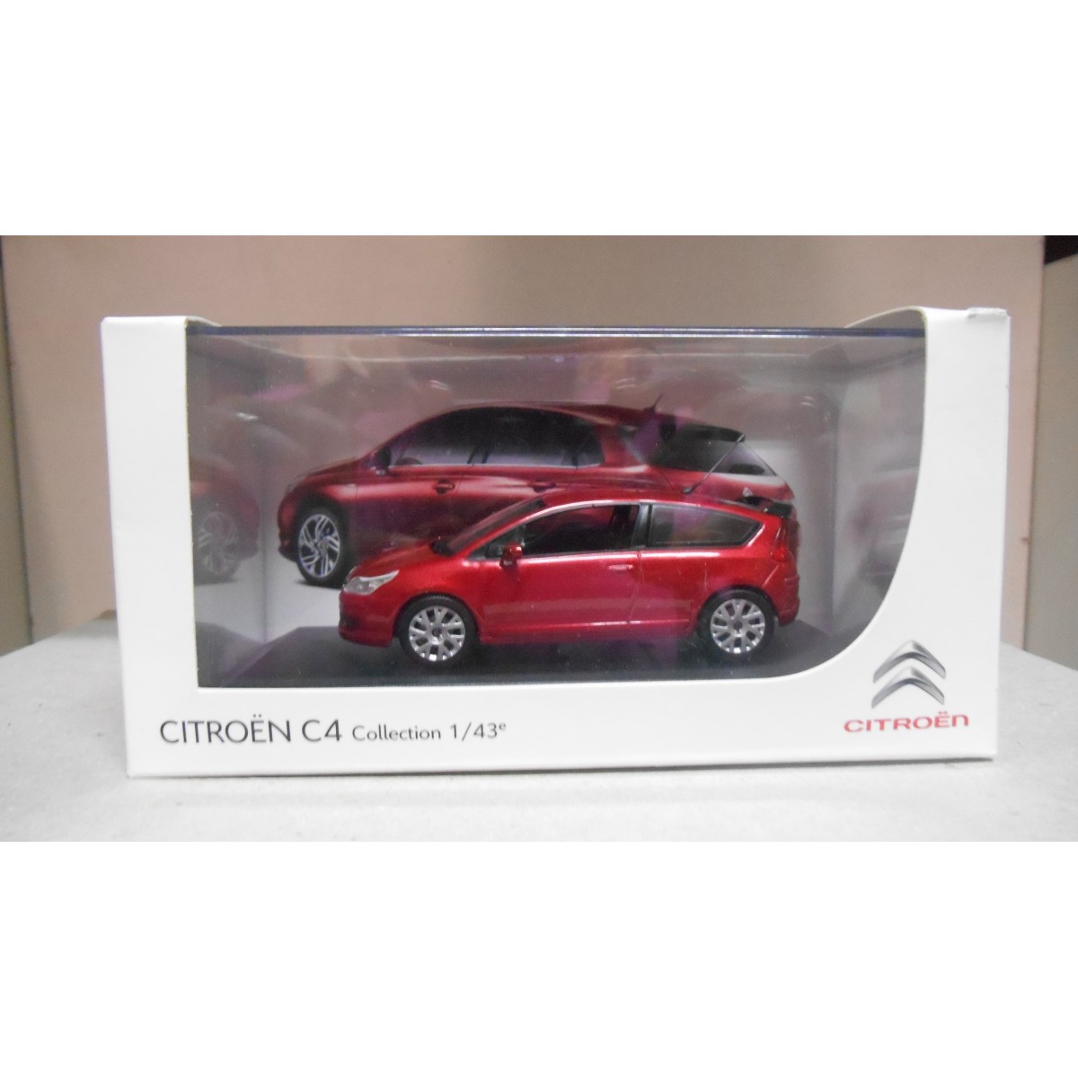CITROEN C4 3P COUPE 2004-2010 RED 1:43 DEALER NOREV - BCN STOCK CARS