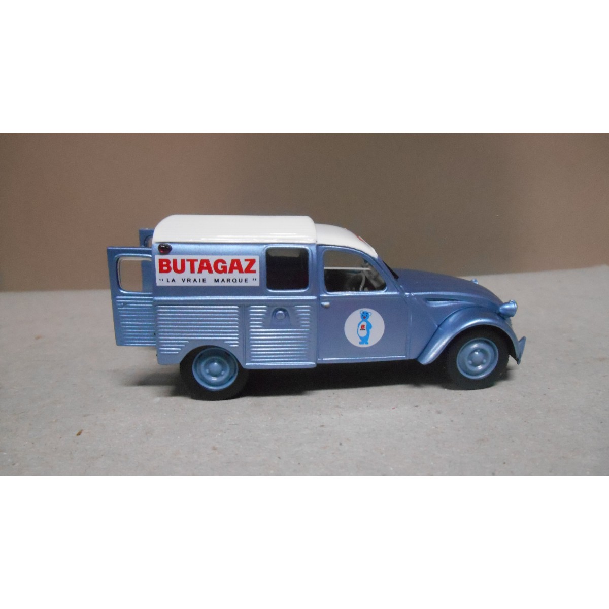 CITROEN 2CV 1968 FOURGONNETTE BUTAGAZ 1:43 NOREV HACHETTE USADO/EX ...