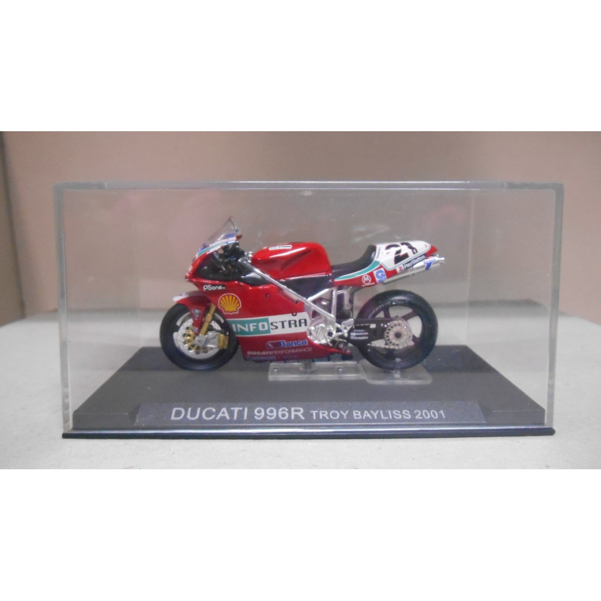 DUCATI 996R TROY BAYLISS 2001 MOTO/BIKE 1:24 ALTAYA IXO - BCN STOCK CARS
