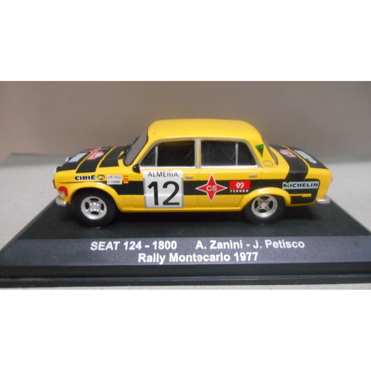 SEAT 124 1800 RALLY MONTE CARLO 1977 ZANINI 1:43 ALTAYA IXO - BCN STOCK ...