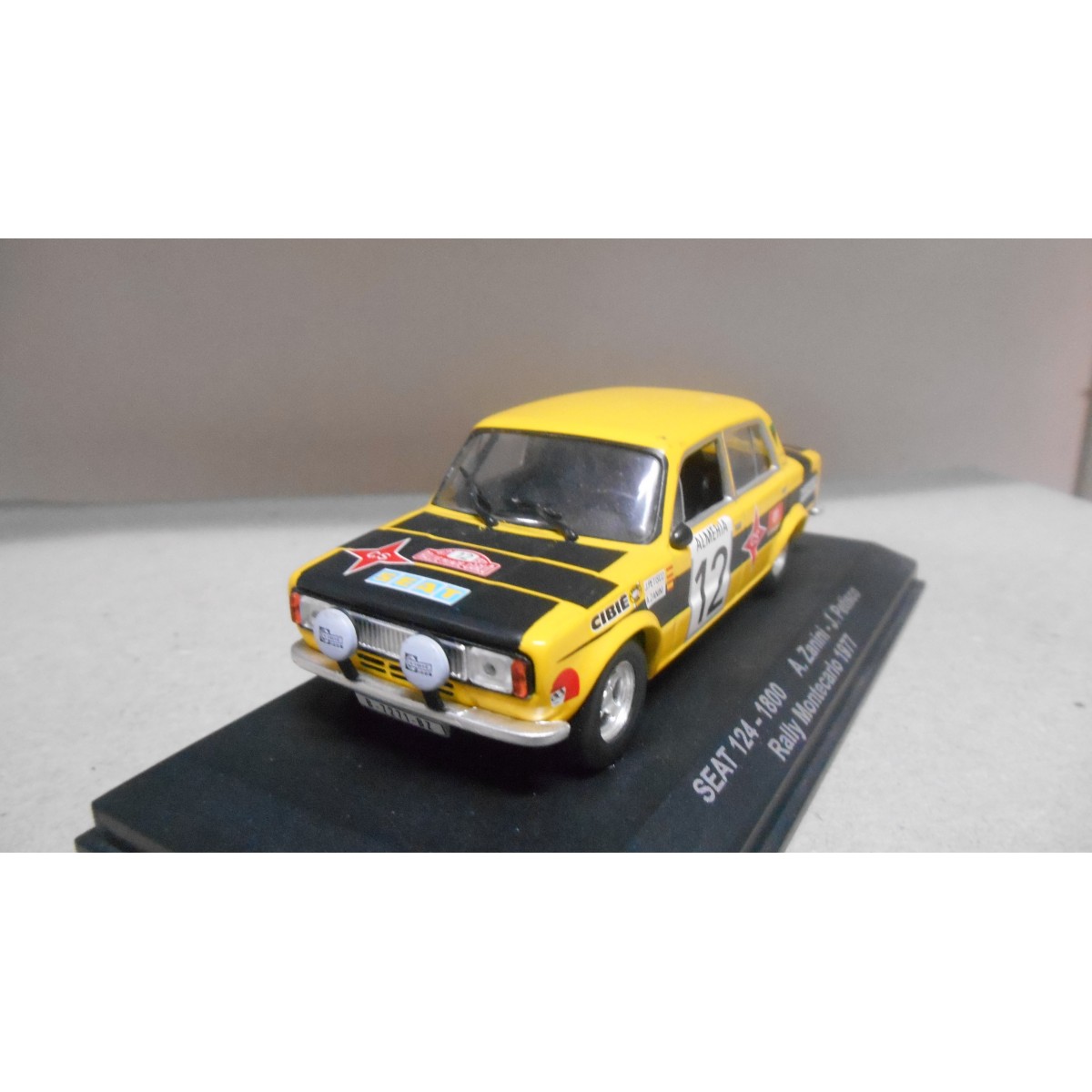 SEAT 124 1800 RALLY MONTE CARLO 1977 ZANINI 1:43 ALTAYA IXO - BCN STOCK ...