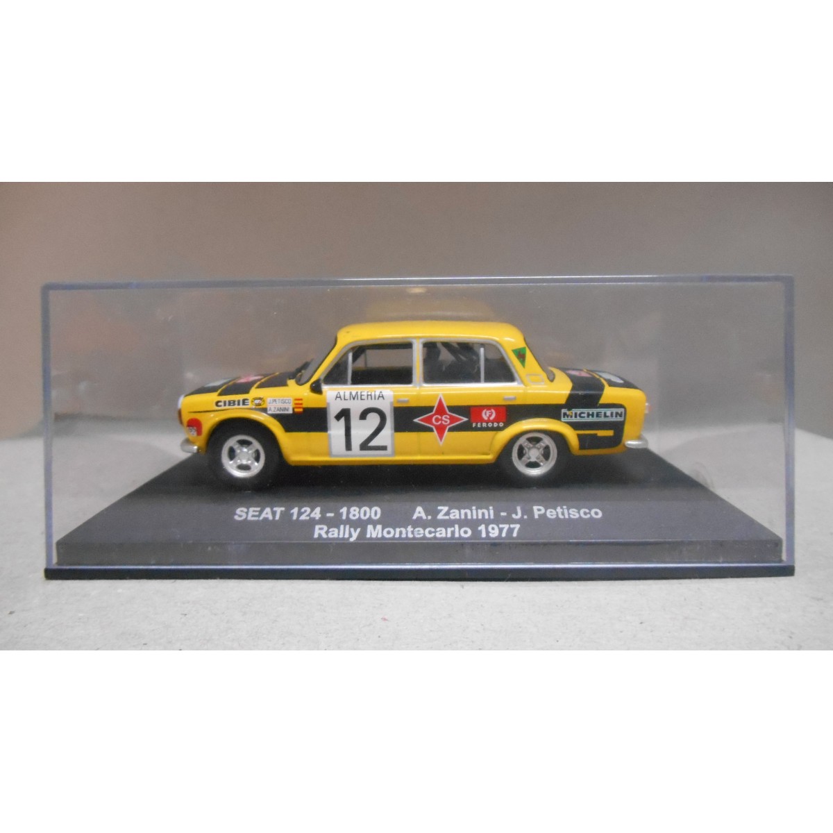 SEAT 124 1800 RALLY MONTE CARLO 1977 ZANINI 1:43 ALTAYA IXO - BCN STOCK ...
