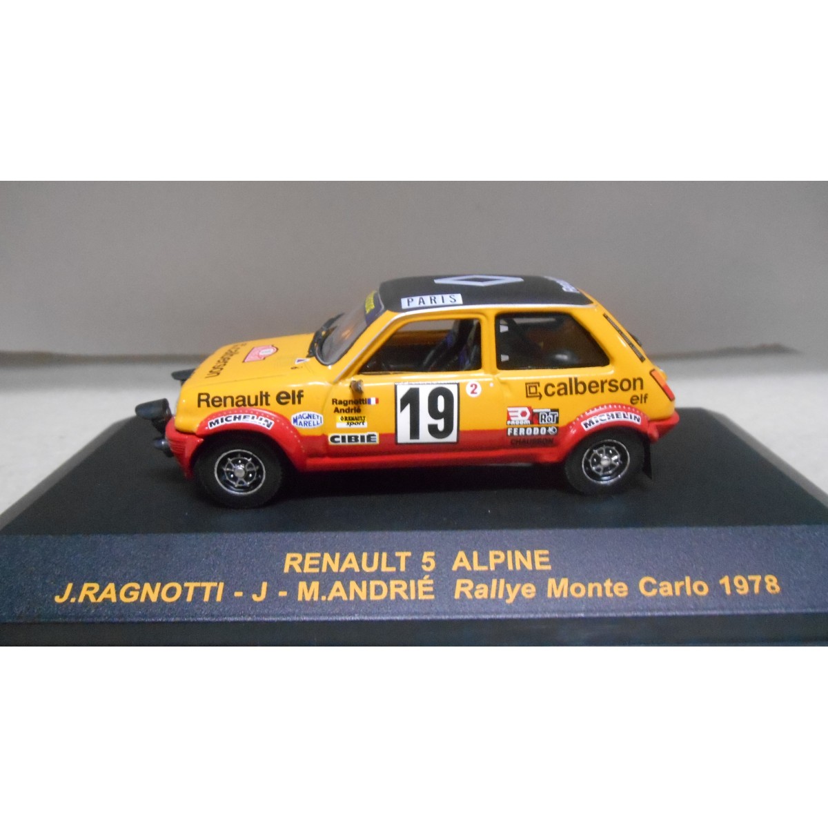 RENAULT 5 ALPINE RALLY MONTE CARLO 1978 RAGNOTTI 1:43 ALTAYA IXO RALLY ...