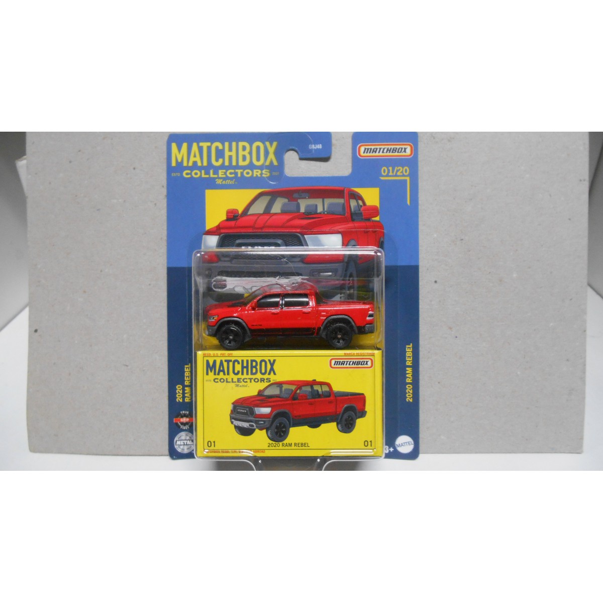 RAM REBEL 2020 PICKUP RED COLLECTORS 1:64 MATCHBOX - BCN STOCK CARS