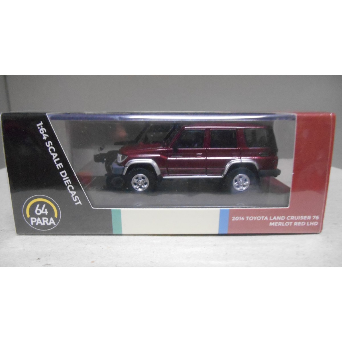 TOYOTA LAND CRUISER 1976 MERLOT RED LHD 1:64 PARA64 - BCN STOCK CARS