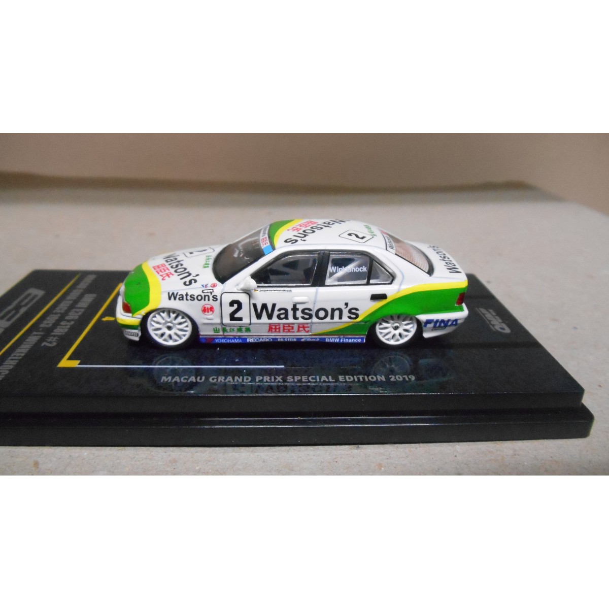 BMW E36 318i MACAU GUIA 1993 WATSON´S 1:64 INNO64 - BCN STOCK CARS