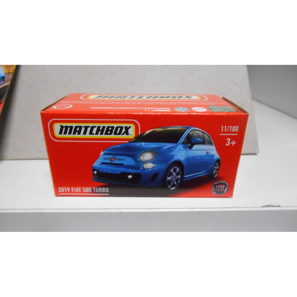 FIAT 500 2019 TURBO BLUE ESCOGER/CHOOSE/CHOISIR 1:64 MATCHBOX - BCN ...