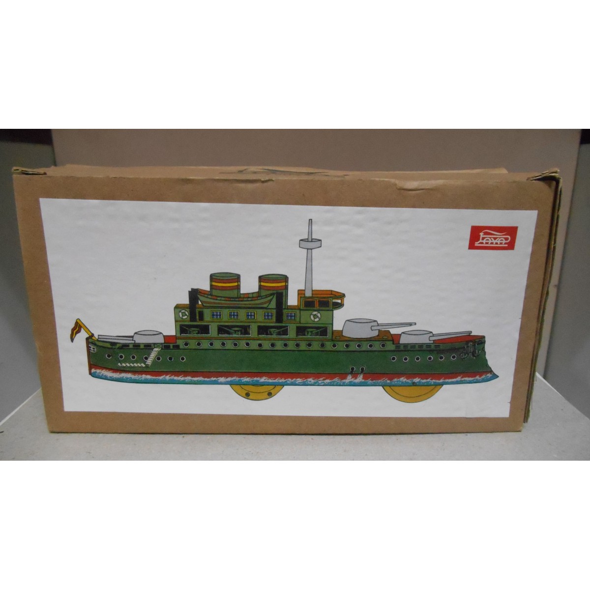 BARCO ACORAZADO JUGUETE PAYA REPLICA MADE IN CHINA TIN TOY REPRODUCTION ...