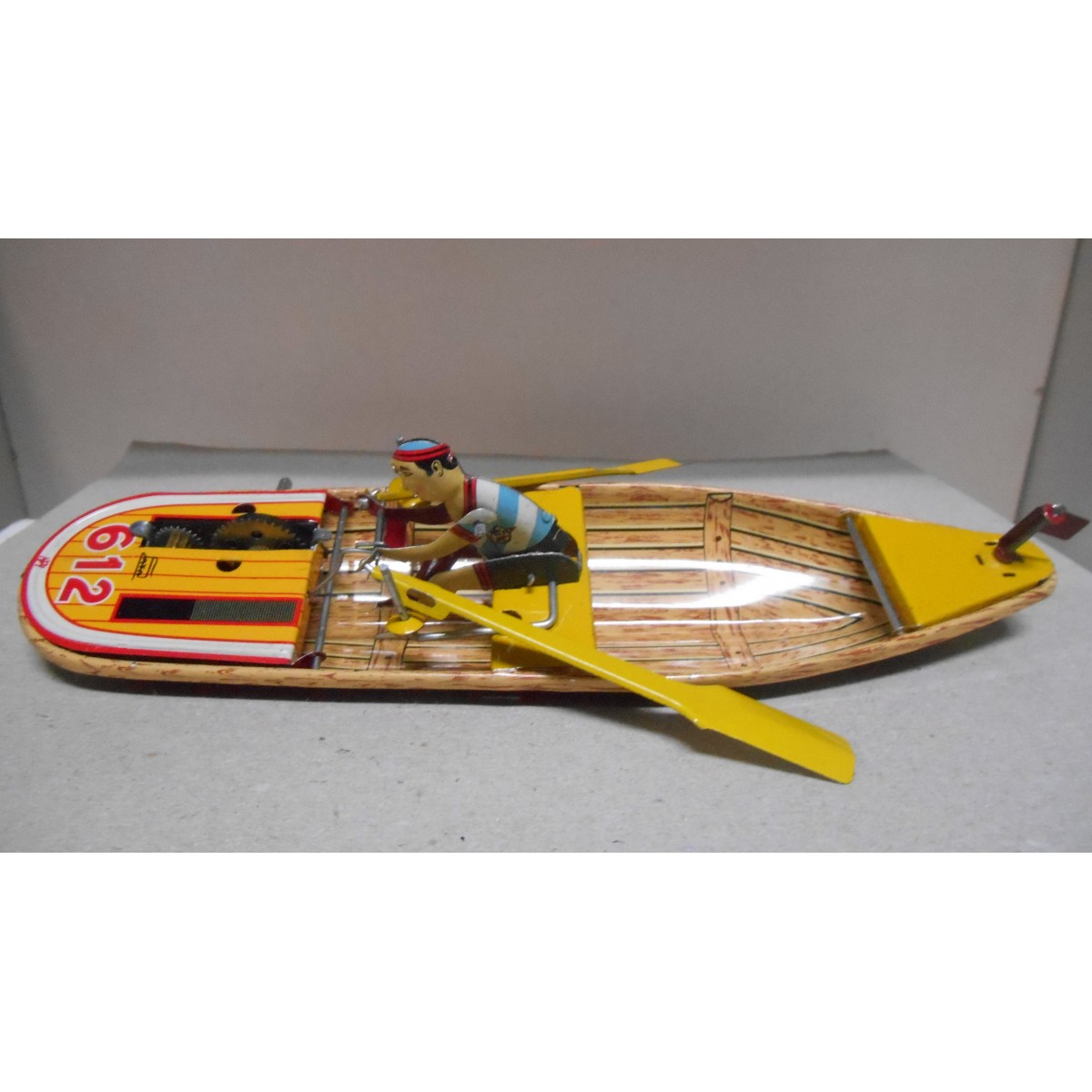 BARCA DE REMOS JUGUETE PAYA REPLICA MADE IN CHINA TIN TOY REPRODUCTION ...