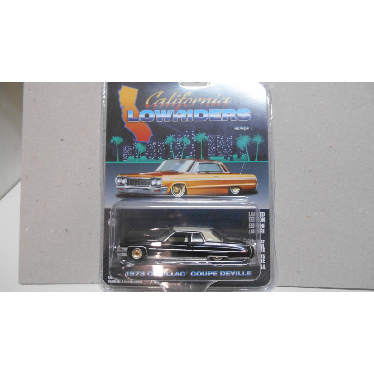 CADILLAC COUPE DEVILLE 1973 CALIFORNIA LOWRIDERS 1:64 GREENLIGHT - BCN ...