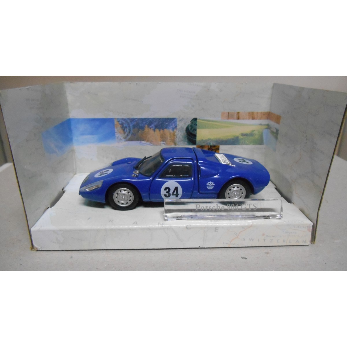 PORSCHE 904 GTS BLUE n34 1:43 CARARAMA - BCN STOCK CARS