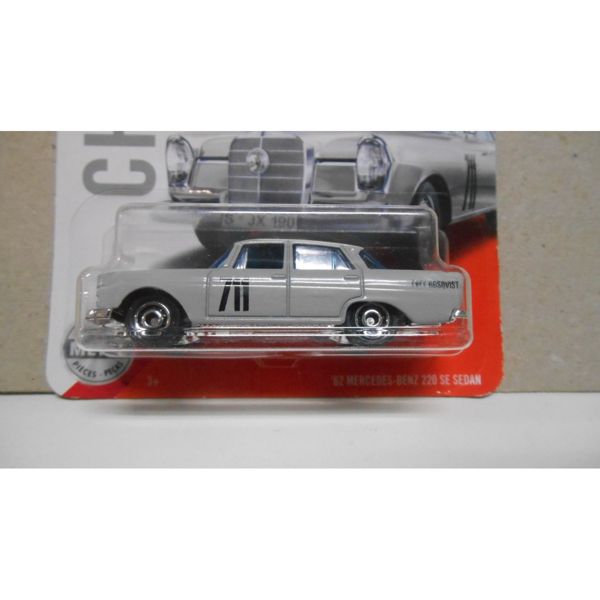 MERCEDES-BENZ W111 220 SE SEDAN 1962 EWY ROSQVIST USA CARD 1:64 ...