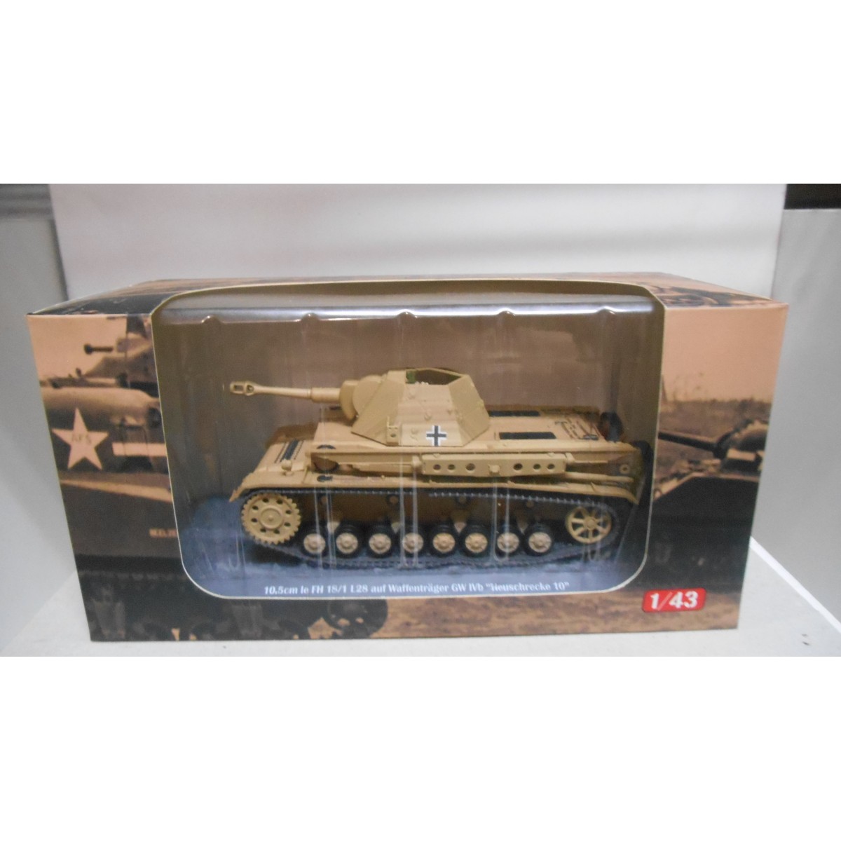 10,5 CM LeFH18/1 L28 HEUSCHRECKE 10 1943 GERMANY TANKS WW 2 1:43 ALTAYA ...