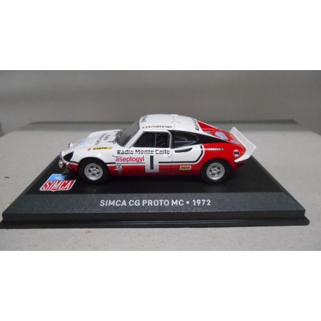 SIMCA CG PROTO MC RALLY NEIGE ET GLACE 1972 FIORENTINO 1:43 ALTAYA IXO ...