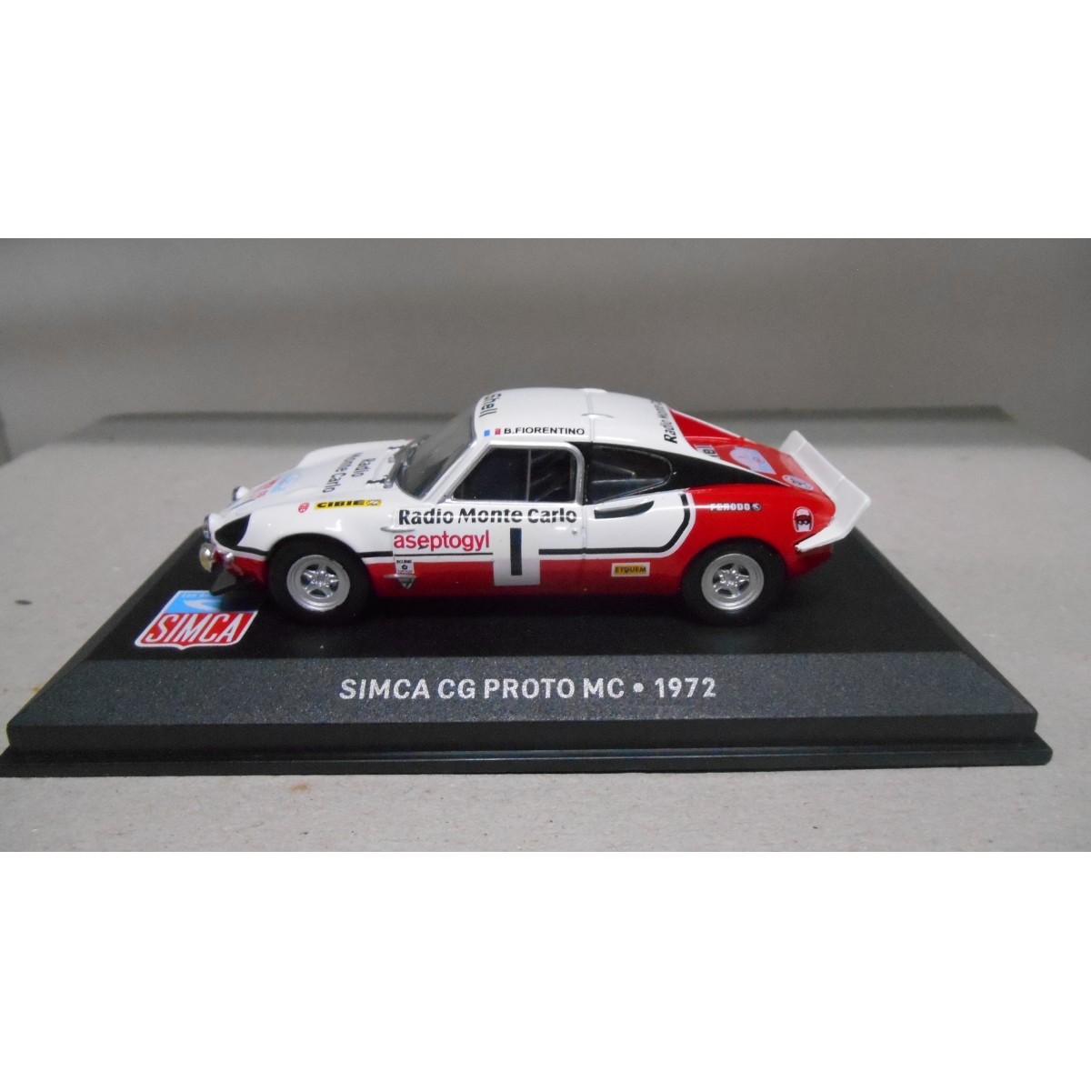 SIMCA CG PROTO MC RALLY NEIGE ET GLACE 1972 FIORENTINO 1:43 ALTAYA IXO ...