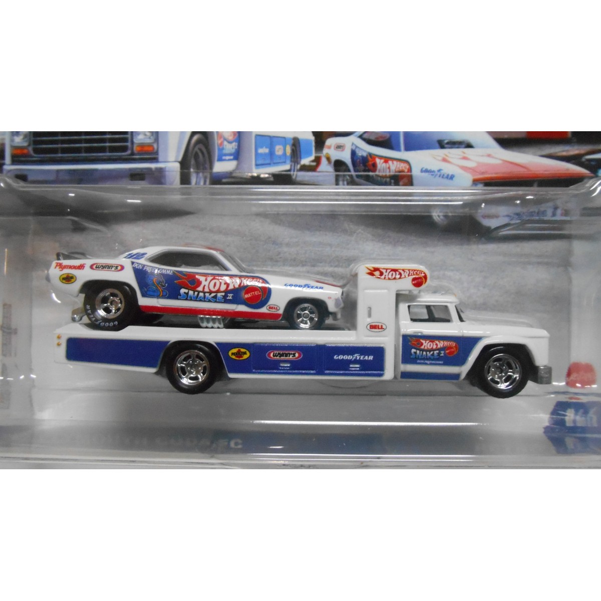 PLYMOUTH CUDA 1972 + RETRO RIG TEAM TRANSPORT 46 1:64 HOT WHEELS - BCN ...