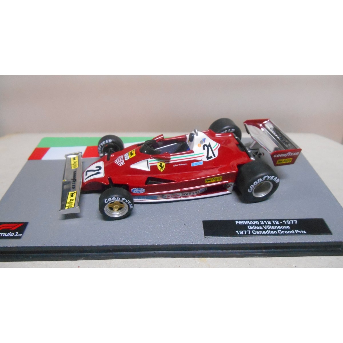 FERRARI 312 T2 FORMULA F1 WIN 1977 GILLES VILLENEUVE CANADA GP 1:43 ...