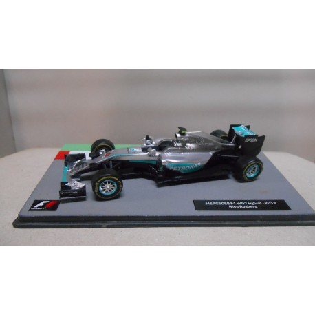 MERCEDES-BENZ W07 HYBRID FORMULA F1 WIN 2016 NICO ROSBERG 1:43 SALVAT ...